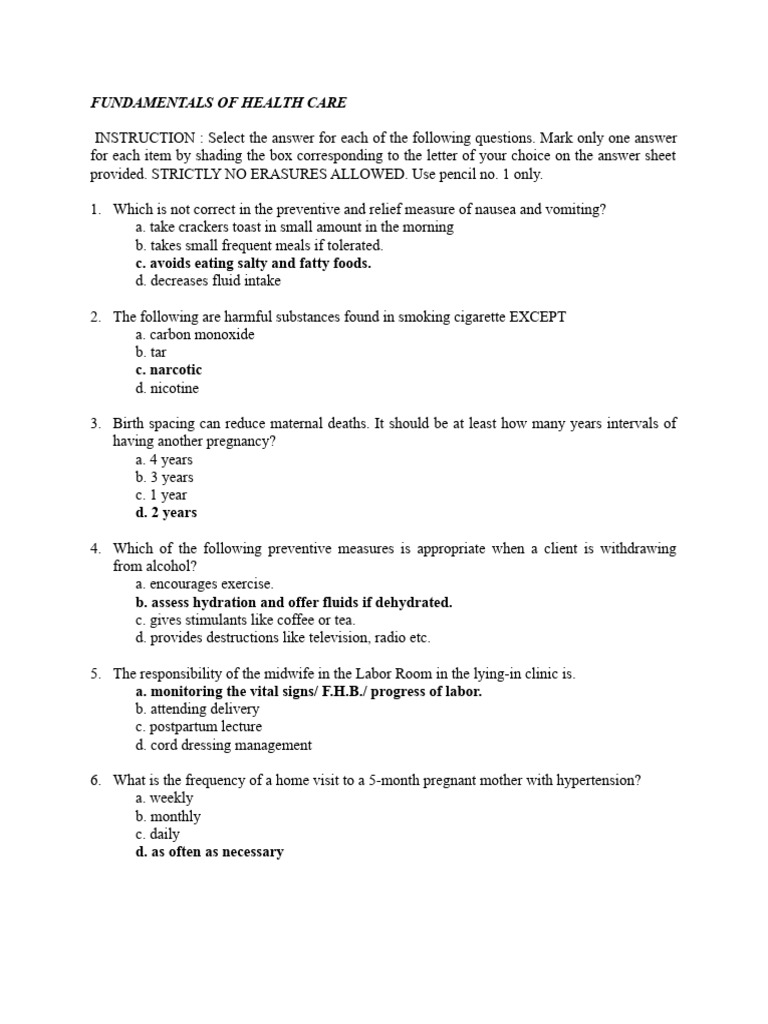 Fundamentals of Health Care Part 2 | PDF | Childbirth | Pregnancy