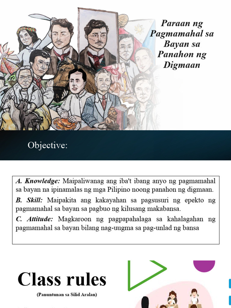 Paraan NG Pagmamahal Sa Bayan PPT Grade 6 AP | PDF Paraan NG Pagmamahal Sa Bayan PPT Grade 6 AP | PDF