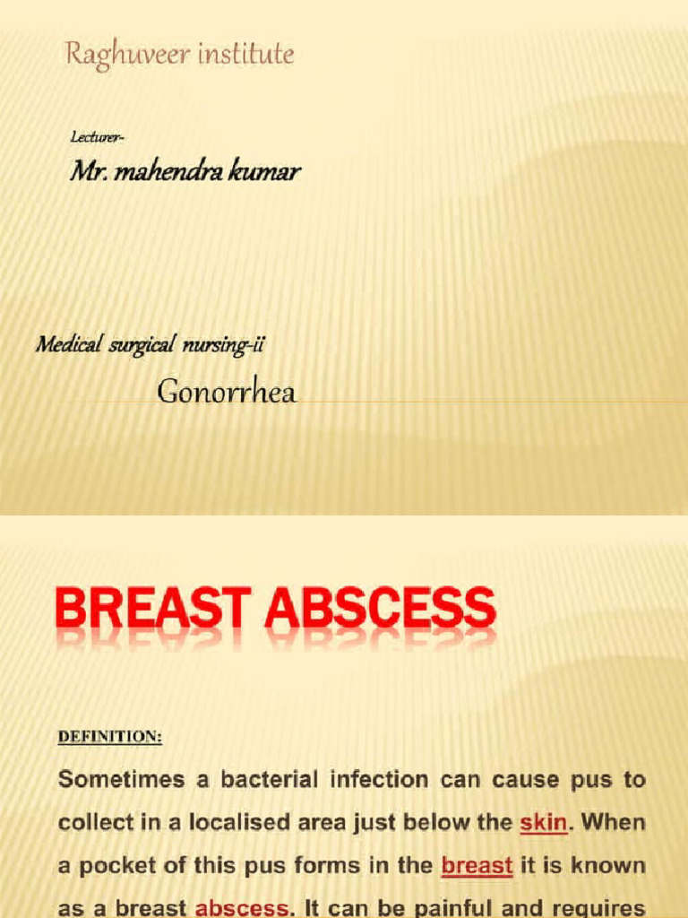 Breast Abscess 72729768 | PDF