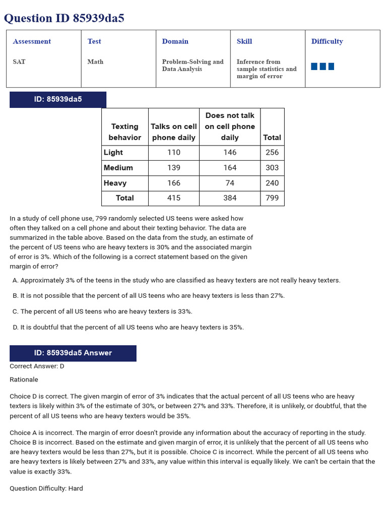 Problem Solving - Hard | Download Free PDF | Median | Mean