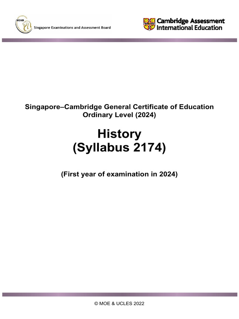 Sec 3 History Syllabus Overview 2024 | PDF | Cold War | World War II