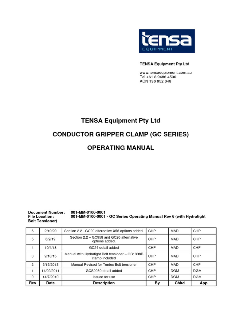 001-MM-0100-0001 - GC Series Operating Manual Rev 6 (With Hydratight ...