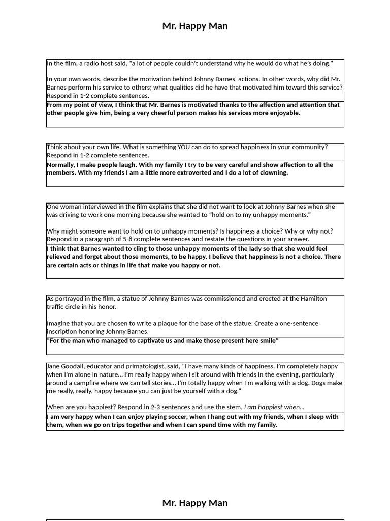 MR Happy Man | PDF