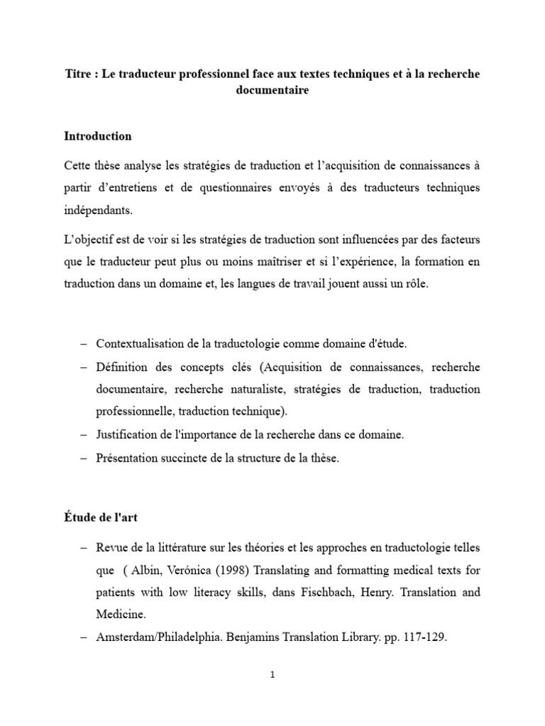 Stratégies de traduction technique analysées | PDF | Traductions