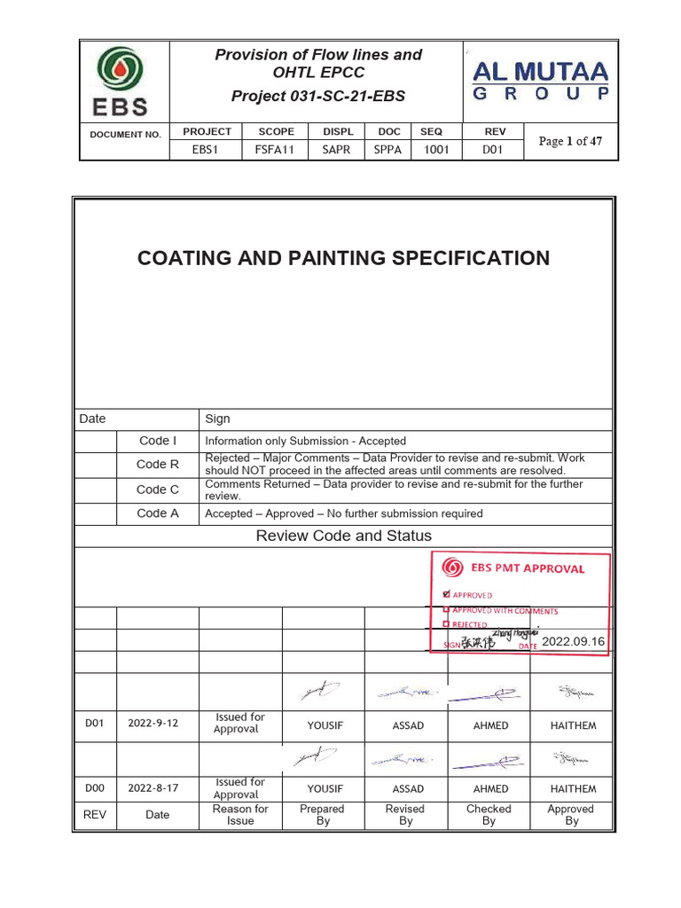 Ebs1 Fsfa11 Sapr Sppa 1001 D01 | PDF | Barrel (Unit) | Pipe (Fluid Conveyance)