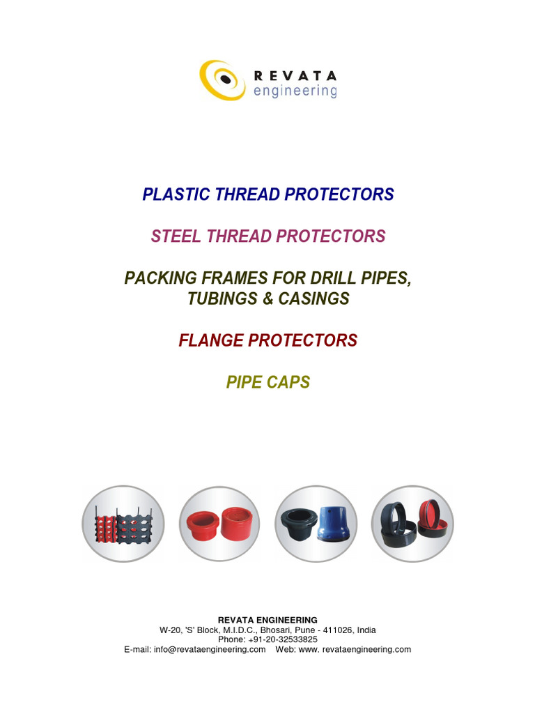 Thread Protector & Packing Frames For Pipe (REVATA ENGINEERING) | PDF | Pipe (Fluid Conveyance ...