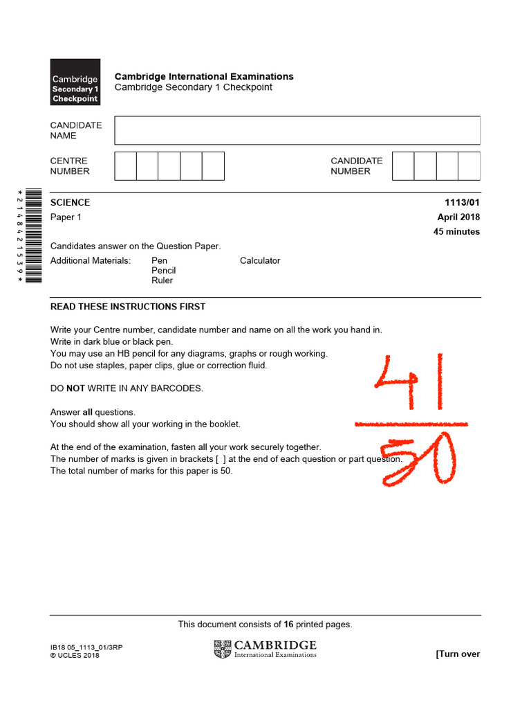 Science May 2018 P1 Pdf Oxide Aluminium