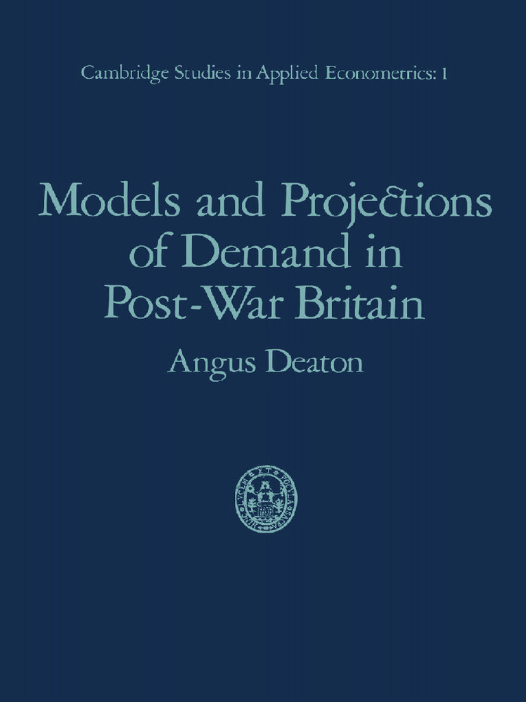 Deaton Models and Projections of | PDF | Economics | Utility