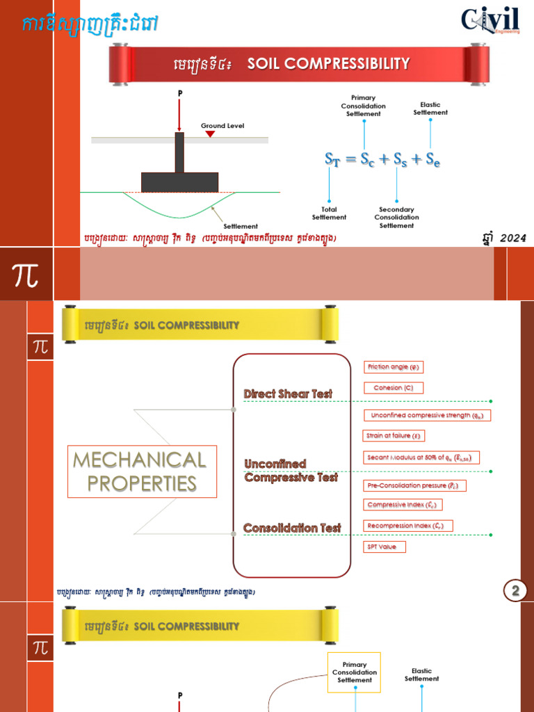 Lecture - 04 - Soil Compressibility Property | PDF