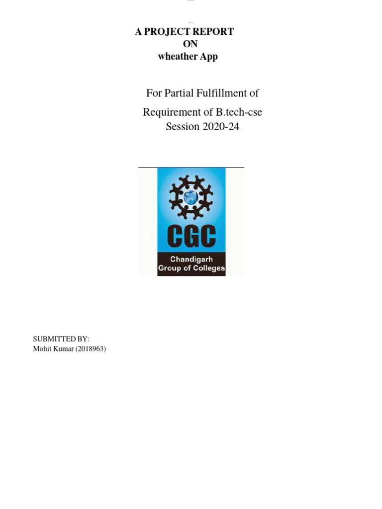 Minor Project Report | PDF | World Wide Web | Internet & Web