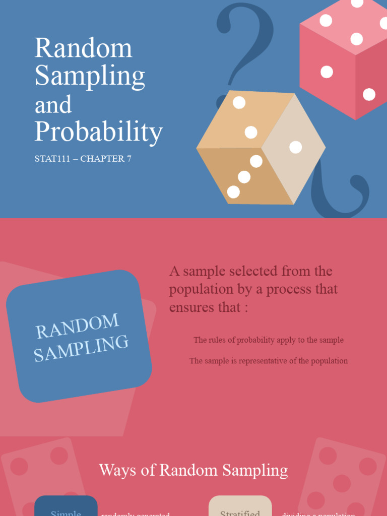 Chapter 7 - Probability and Estimation | PDF | Sampling (Statistics) | Probability