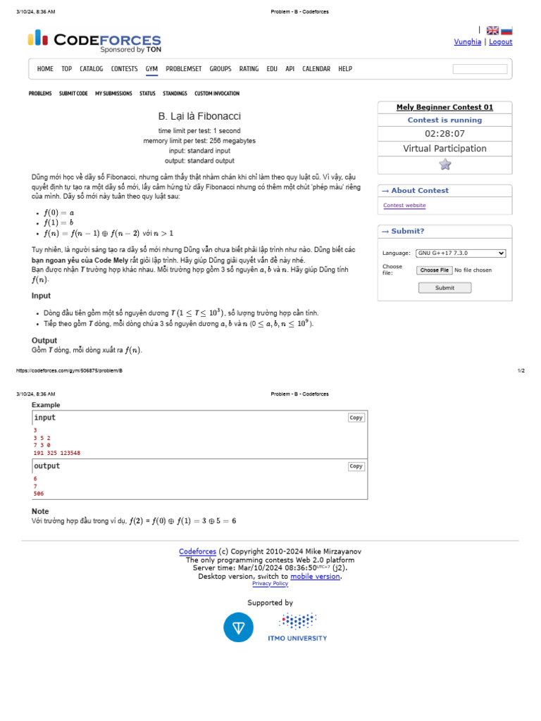 Problem - 02 - Codeforces | PDF