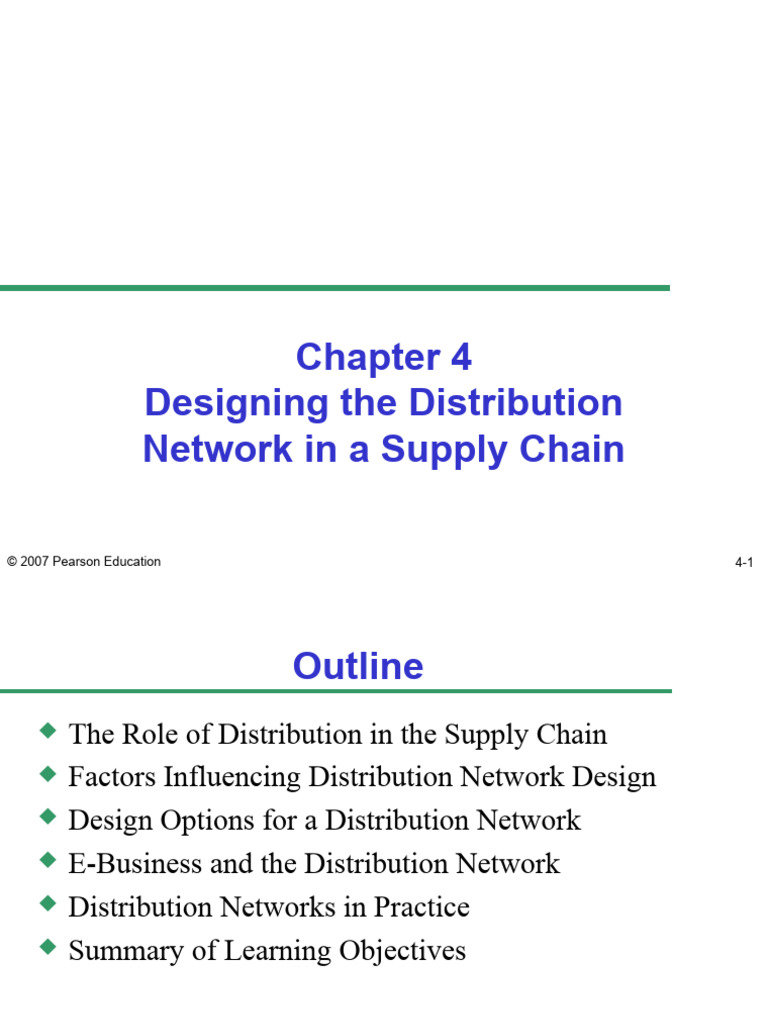 2022 Chapter FOUR Distribution Network Design | PDF | Supply Chain ...