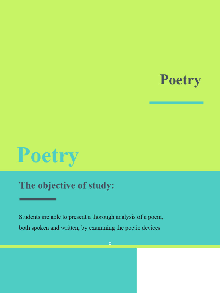 Poetry at Glance | Download Free PDF | Poetry