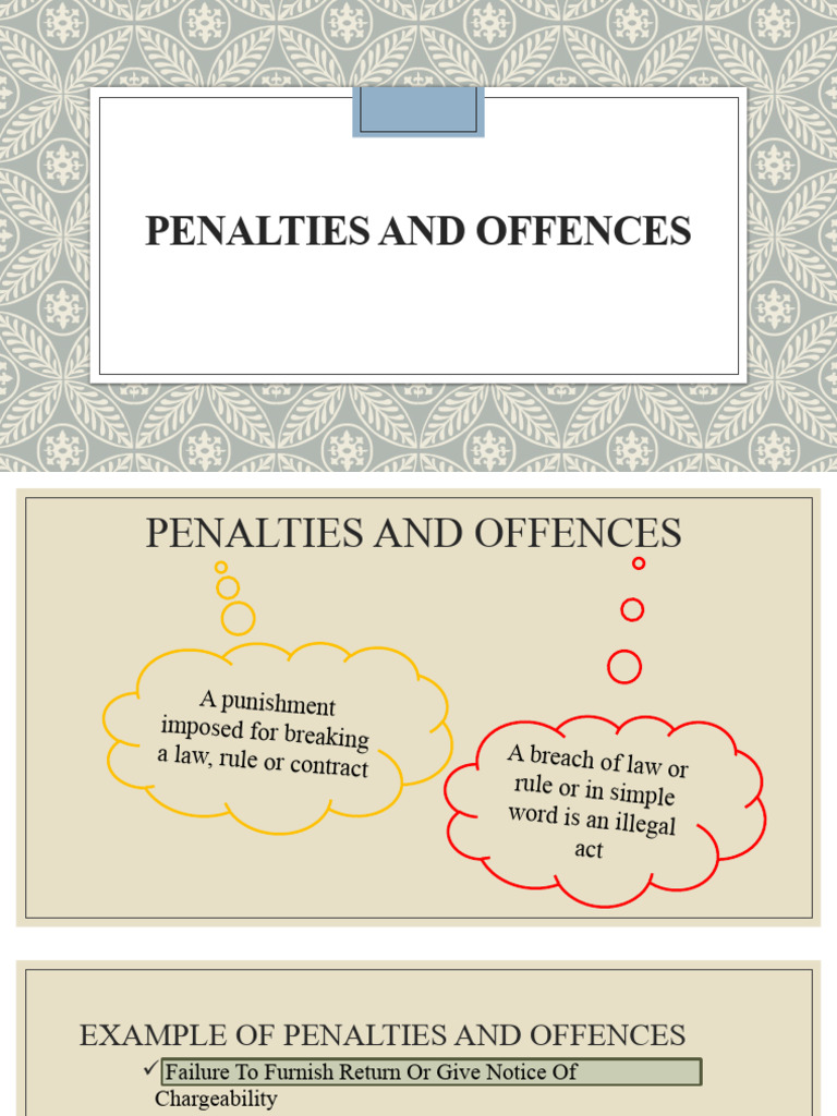 Penalty and Offence | PDF | Fine (Penalty) | Government