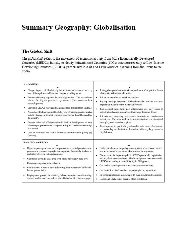 The Global Shift | PDF | Globalization | Occupational Safety And Health