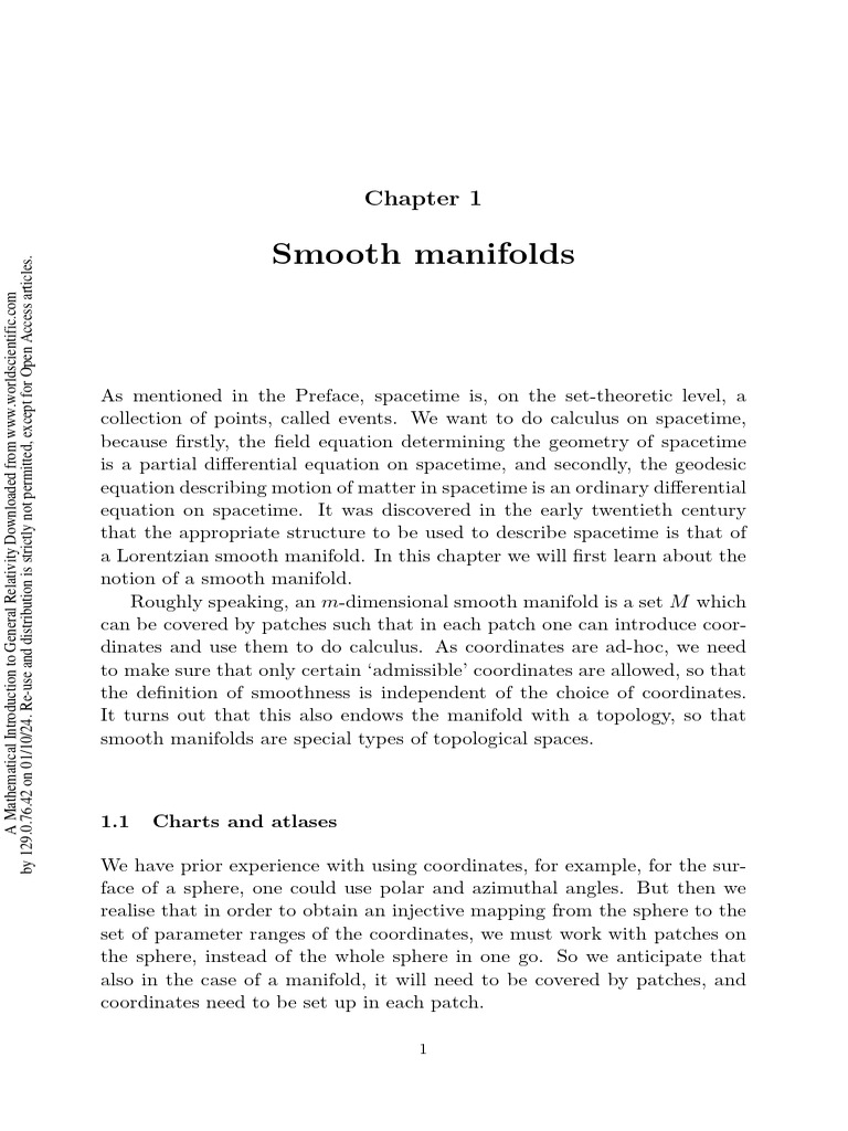2021 Smooth Manifolds | PDF | Manifold | Differentiable Manifold
