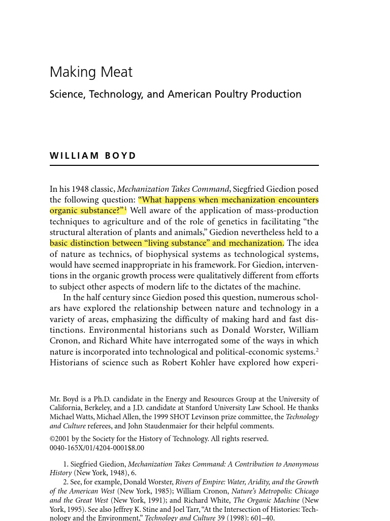 Making Meat - Science, Technology and Meat | PDF | Avian Influenza ...