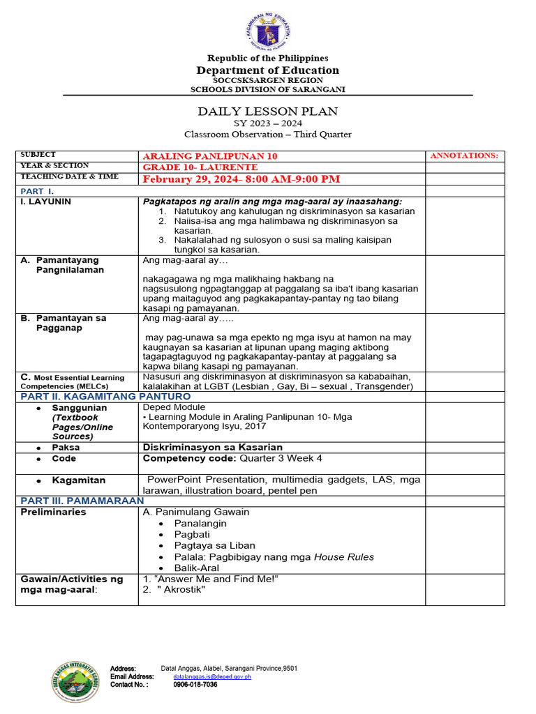 Lesson Plan New | PDF