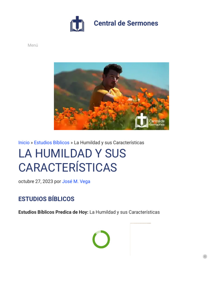 La Humildad y sus Características _ Estudios Bíblicos | PDF | Amor | Biblia