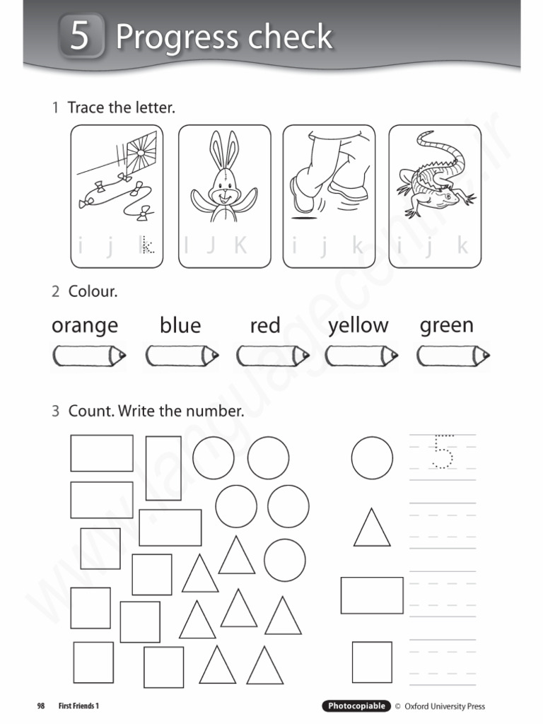 First Friends 1 Worksheet Unit 5 | PDF