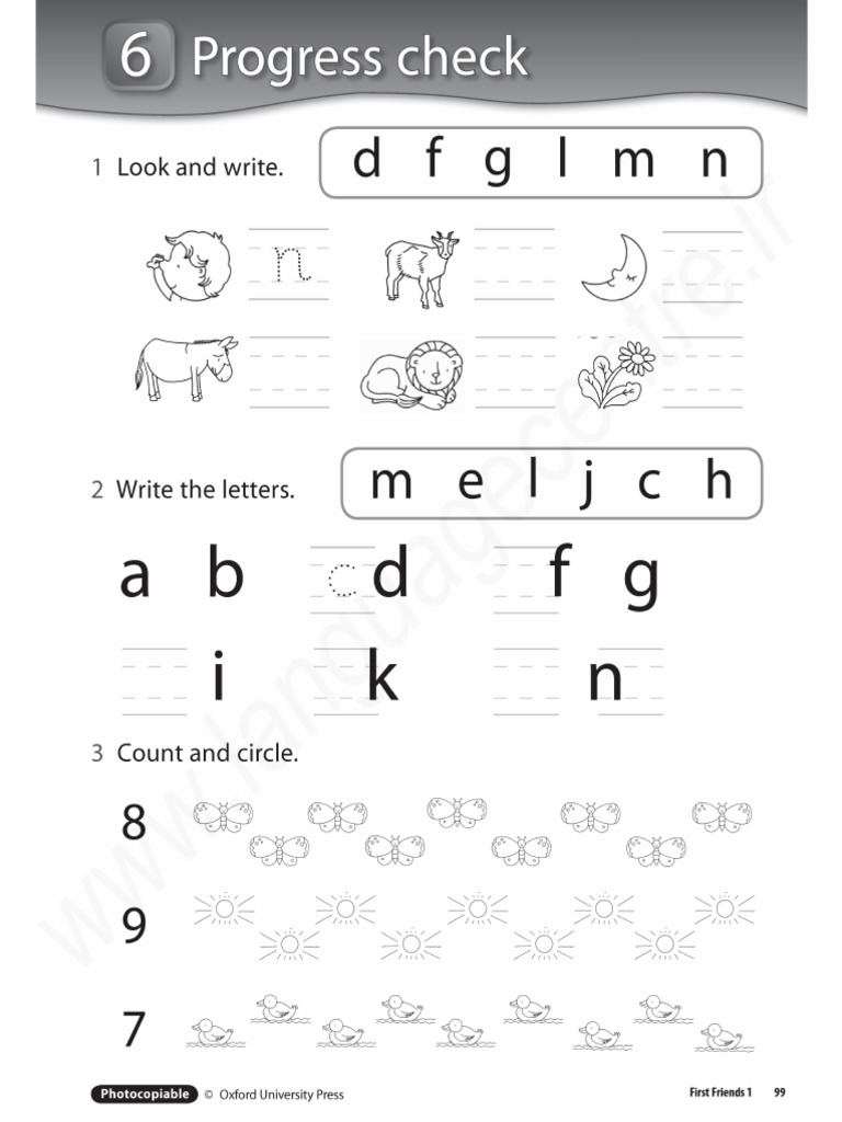 First Friends 1 Worksheet Unit 6 | PDF