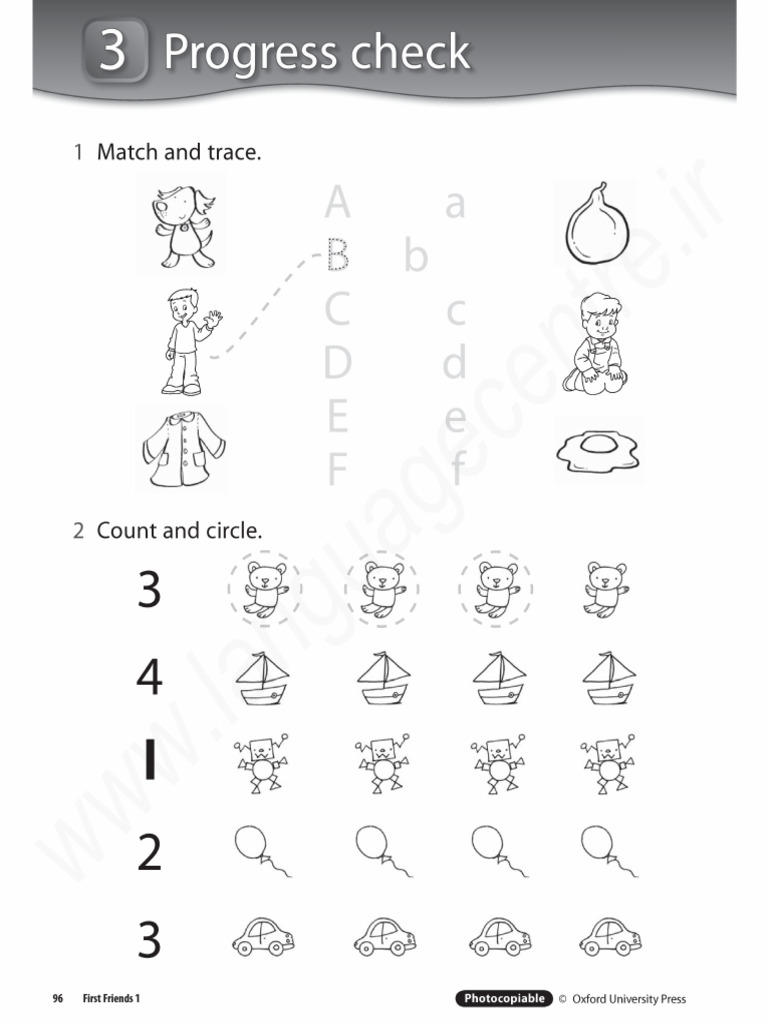 First Friends 1 Worksheet Unit 3 | PDF