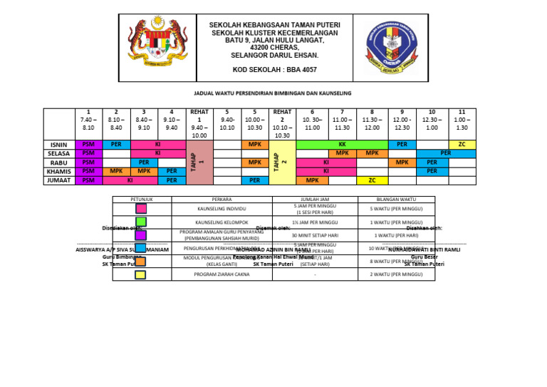 Jadual BNK 2024 | PDF