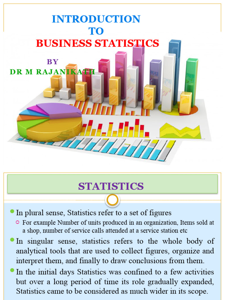 Introduction To Business Statistics | PDF | Statistics | Descriptive Statistics