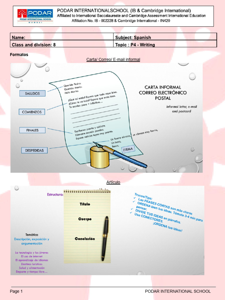 G8 Final Exam Writing Revision | PDF | Museo