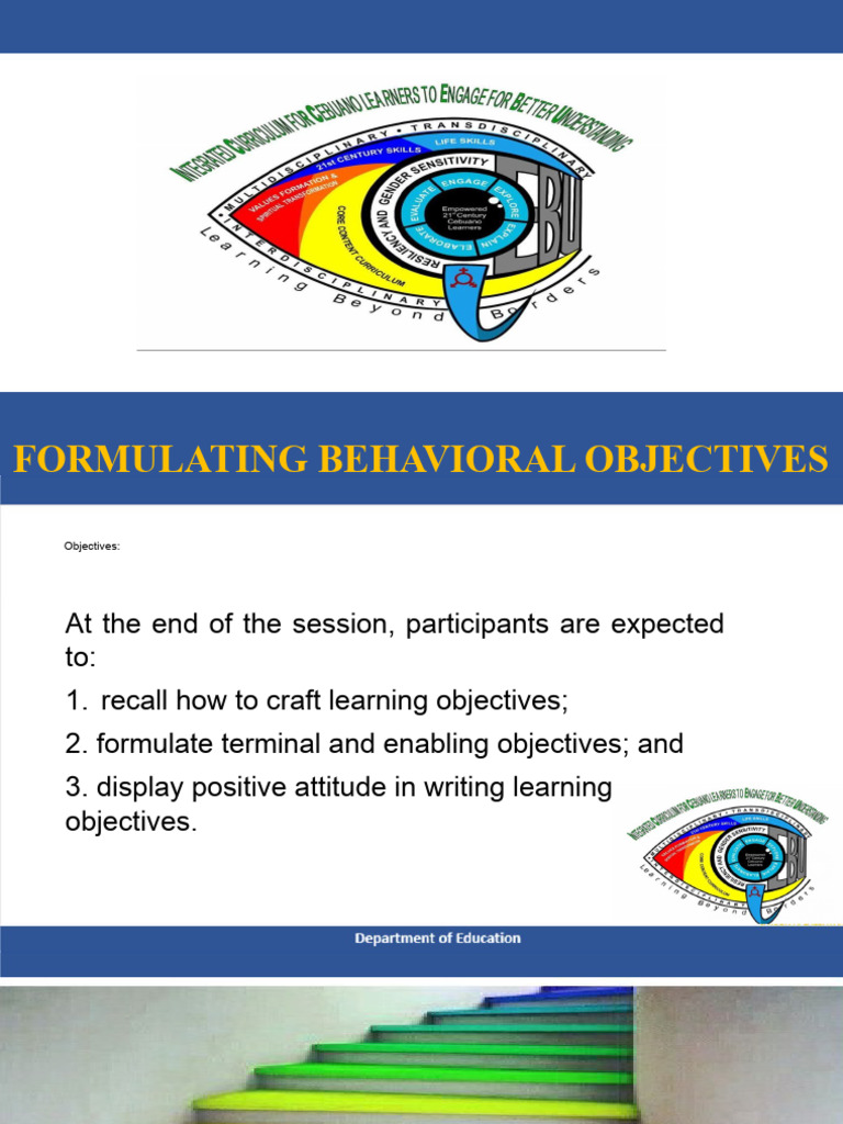Session 8A - Formulating Behavioral Objectives | PDF | Learning | Behavior Modification