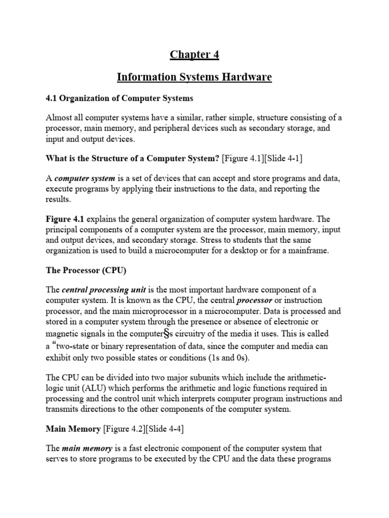 Chapter 4 | PDF | Computer Data Storage | Central Processing Unit