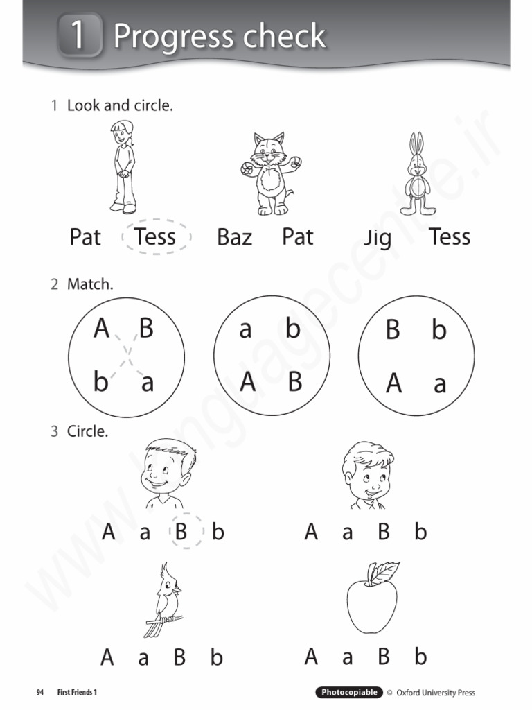 First Friends 1 Worksheet Unit 1 | PDF