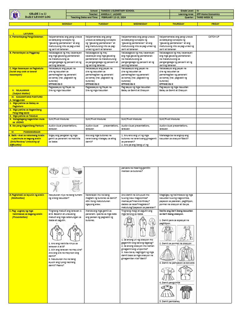 Epp4 Q3 W3 Aclazaro | PDF