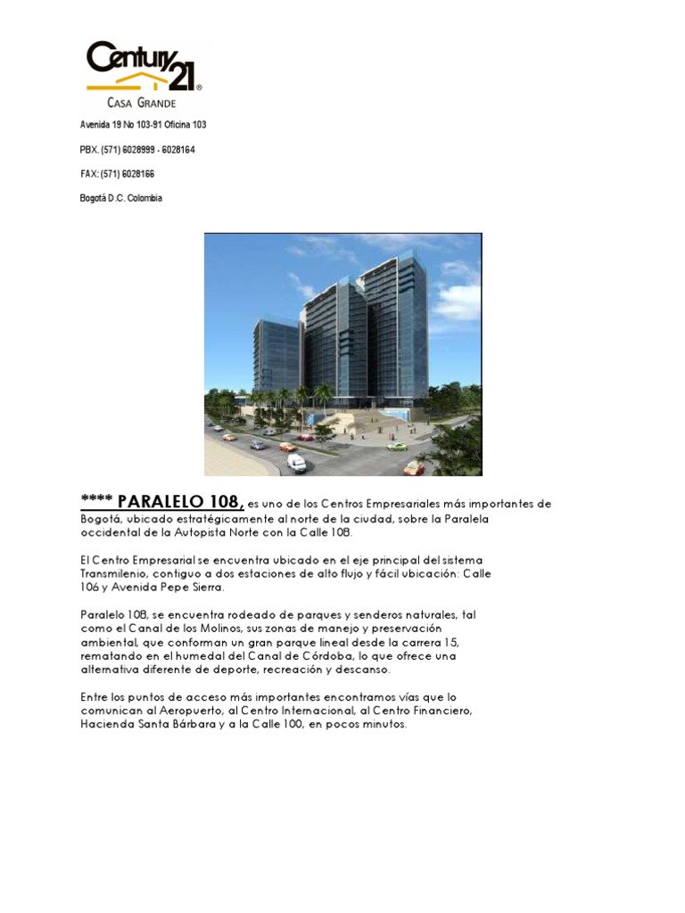 Presentacion Paralelo 108. | PDF | Bogotá | Transporte