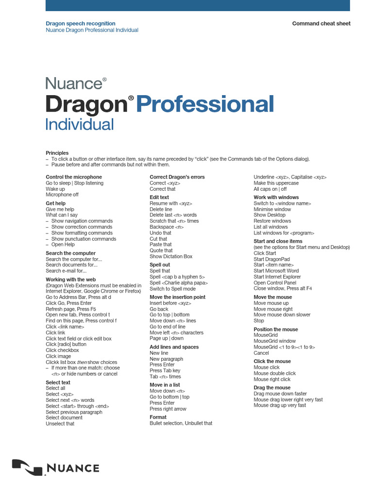 Dragon Commands | PDF | World Wide Web | Internet & Web