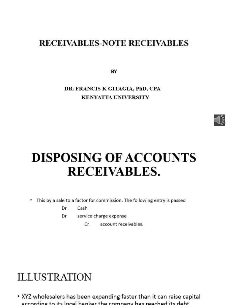 Slides Receivables NOTES RECEIVABLE | PDF | Revenue | Investing
