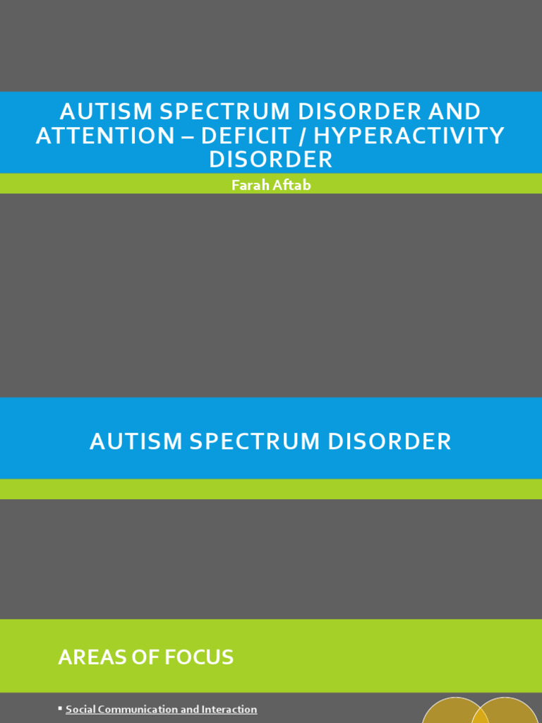 Working With Autism and ADHD | PDF | Attention Deficit Hyperactivity Disorder | Autism Spectrum