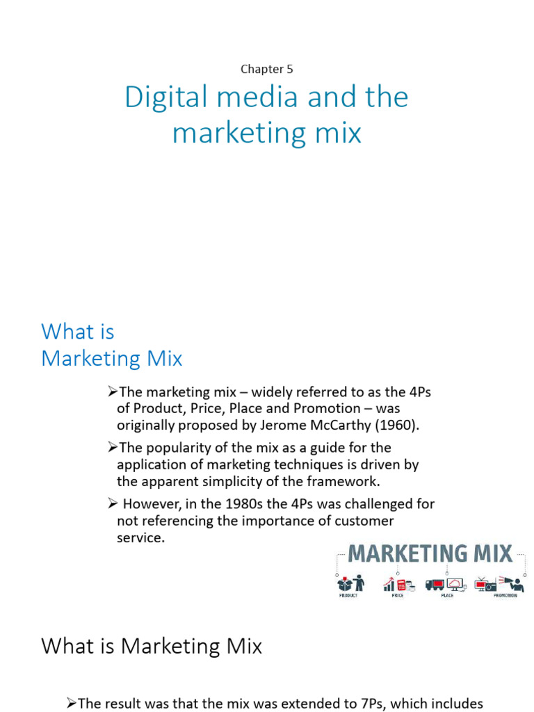 CH - 5 - Digital Media and The Marketing Mix | PDF | Subscription ...