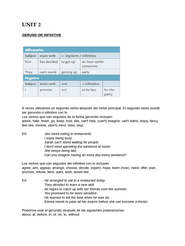 Tema 2 I 3 Ingles | PDF | Grammar | Language Mechanics