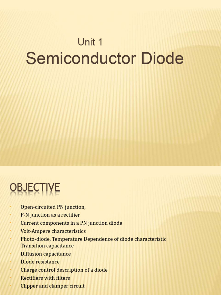Ch1 Semiconductor Diode | PDF | P–N Junction | Doping (Semiconductor)