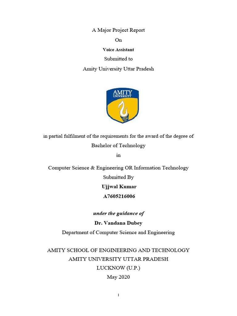 Amity University Sample Report | PDF | Object Oriented Programming | Python (Programming Language)