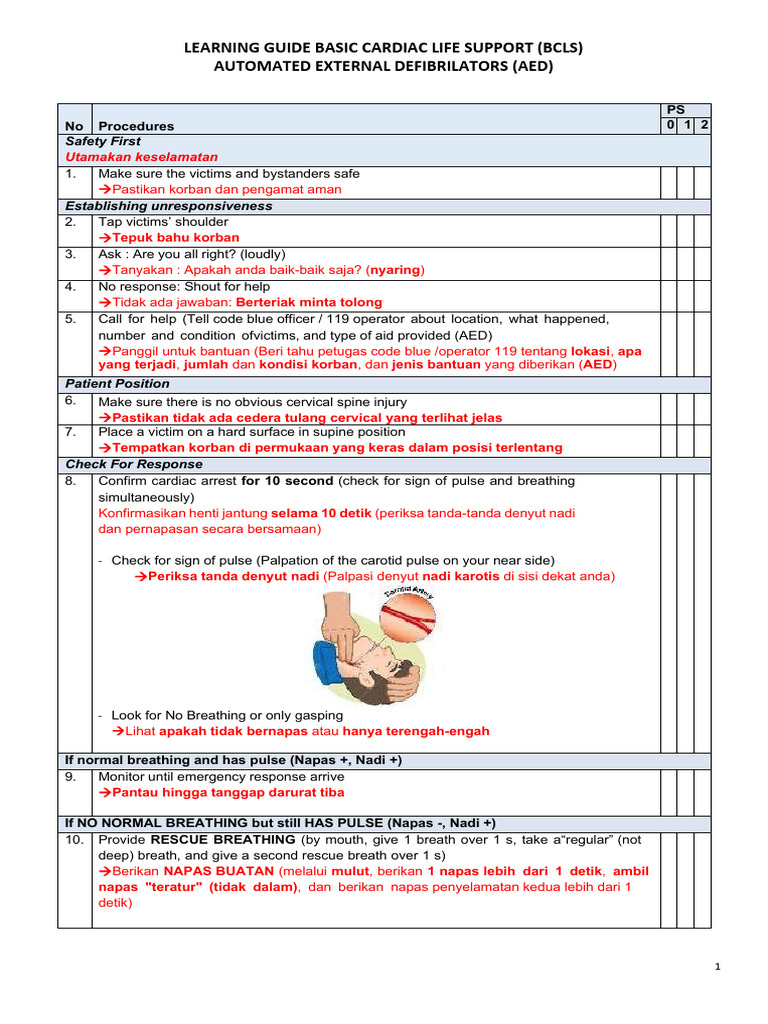 BCLS - Aed | PDF
