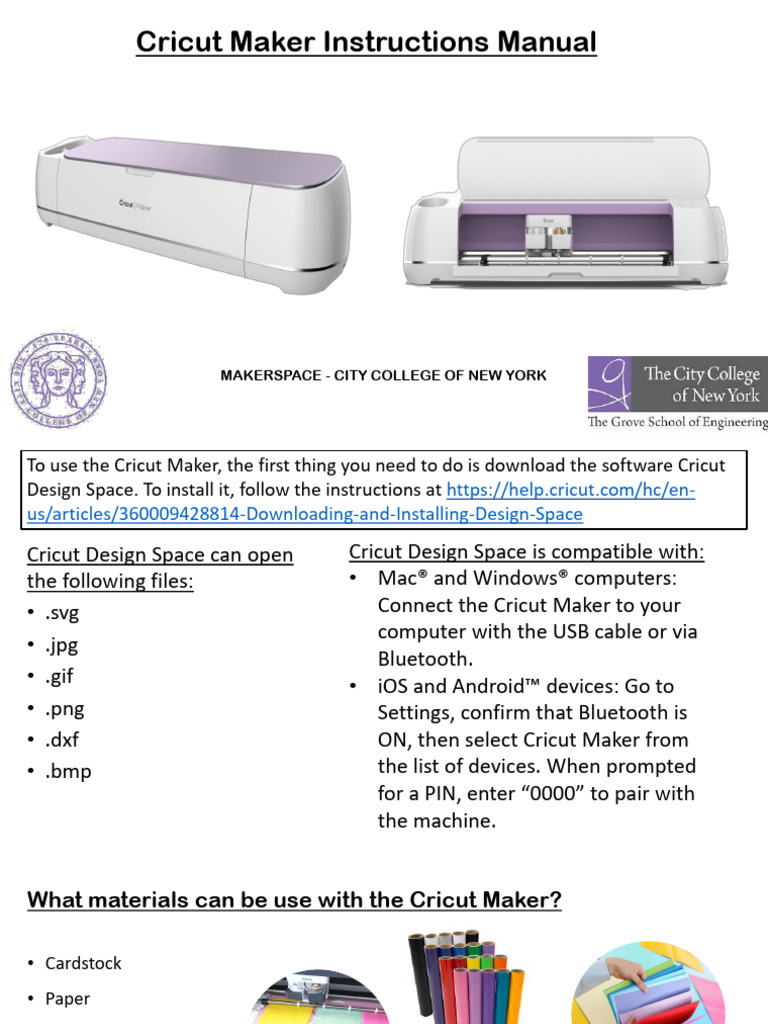 Cricut Maker Manual | PDF | Computing | Software