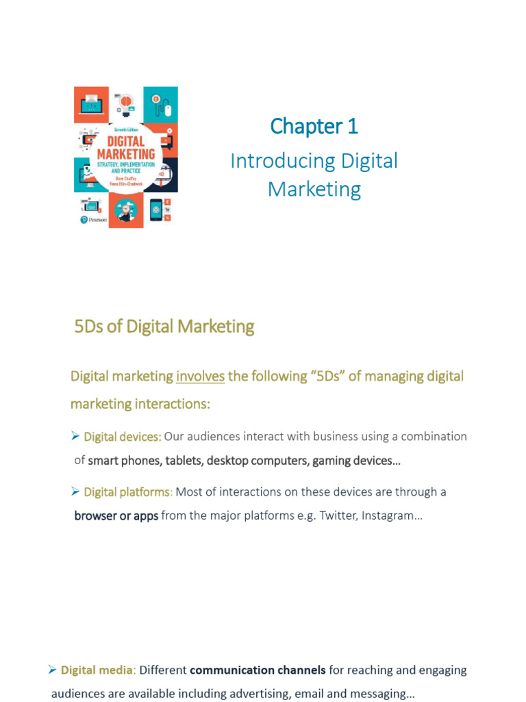 Chapter 1 | Download Free PDF | Digital Marketing | Marketing