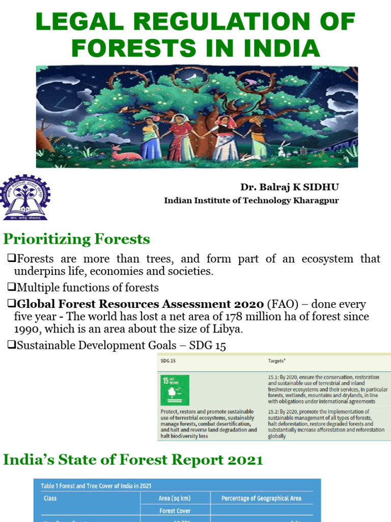 Legal Regulation of Forests in India | PDF