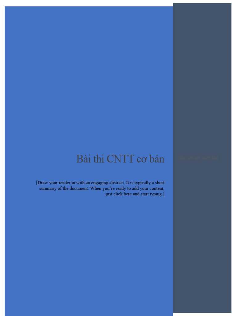 Word TH, Bài1 | PDF