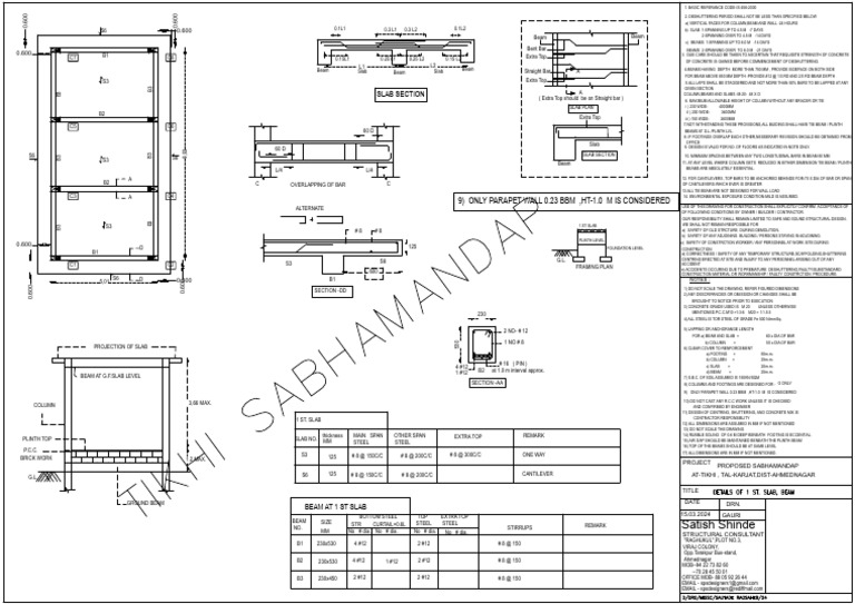 Tikhi Sabhamandap - 5 | Download Free PDF | Beam (Structure) | Column