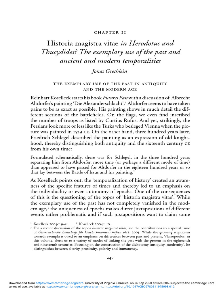 Historia Magistra Vitae in Herodotus | PDF | Cyrus The Great | Thucydides