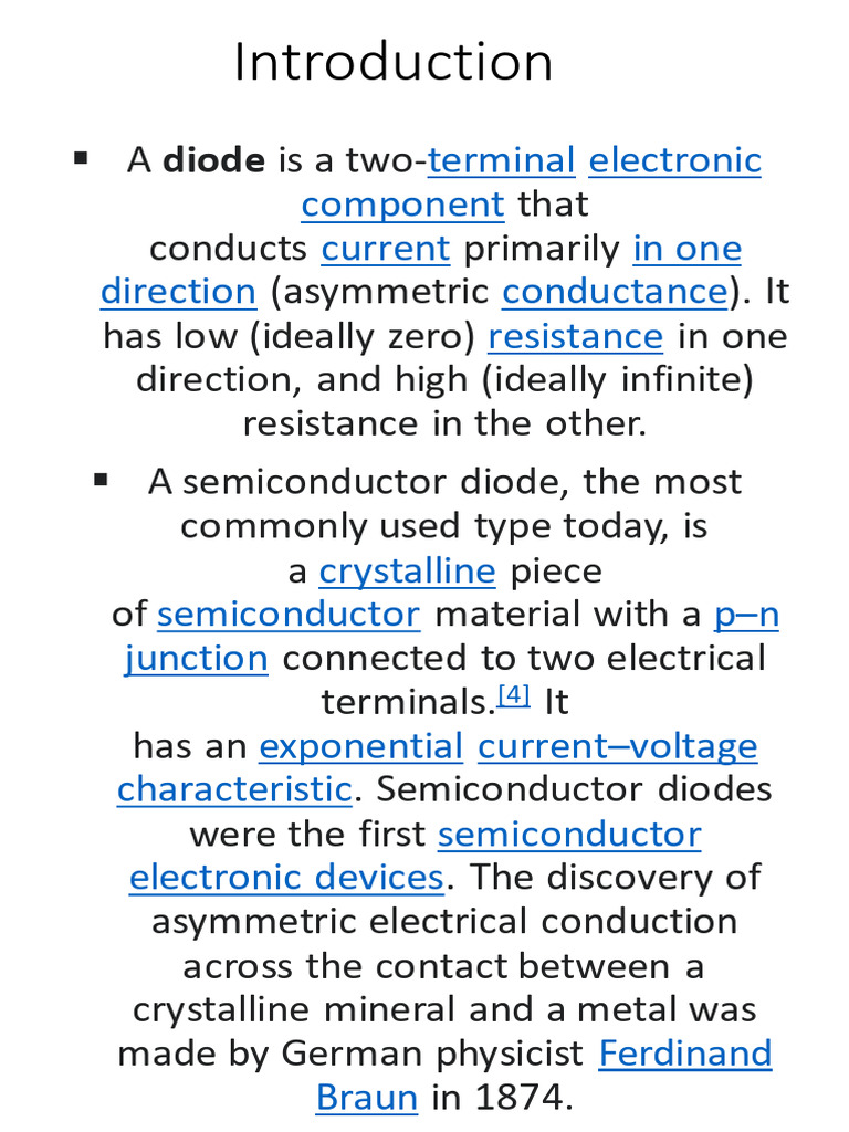 Presentation 4 | PDF | P–N Junction | Diode